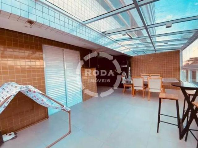 Vendo Apartamento Garden de 2 Quartos com Suíte e 2 Vagas em Campo Grande, Santos SP: 268m² de Puro