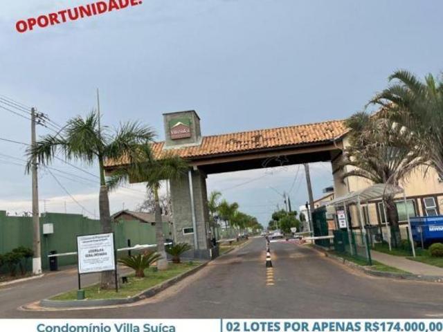 Vendo oportunidade única! 02 lotes 540m² os dois no Condomínio Residencial Villa Suíça
