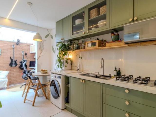 Funcional apartamento garden para venda em Santo Amaro com 1 quarto, sendo 1 suíte, 34m²