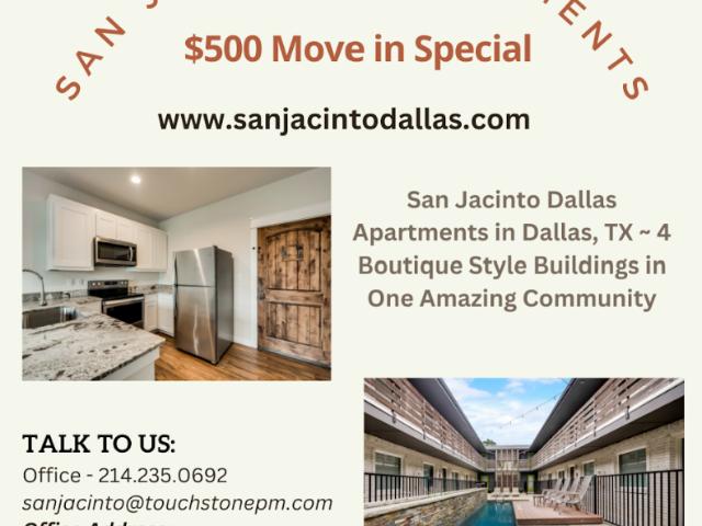 Vintage 1 Bedroom Apartment for Rent at 4211 San Jacinto St, Dallas, TX 75204