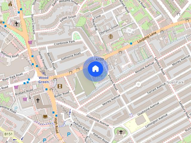 Vincent Road, Wood Green, London, UK, N22 6NB