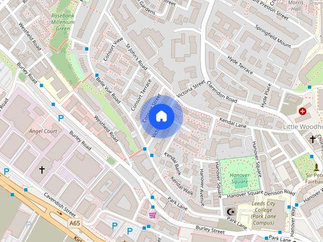 Victoria Terrace, Leeds, West Yorkshire, UK, LS3