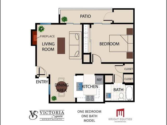 Victoria Square Apartment Homes 2 Bedroom Apartment for Rent at 1550 N Hope Ave, Reedley, CA 93654