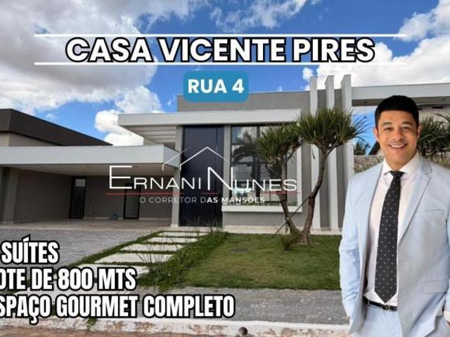 VICENTE PIRES RUA 4 4 QUARTOS 4 SUITES ESPAÇO GOURMET COMPLETO LAZER