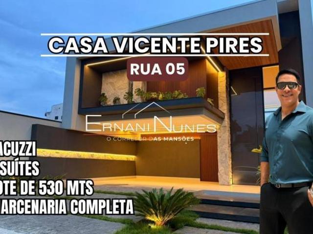 VICENTE PIRES RUA 5 4 QUARTOS 4 SUÍTES JACUZZI MARCENARIA COMPLETA