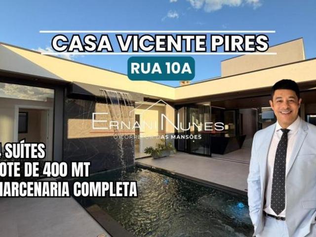 VICENTE PIRES RUA 10A 4 QUARTOS 4 SUÍTES ARMARIOS LAZER PISCINA AQUECIDA