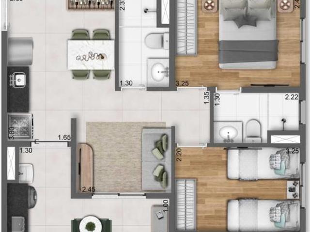 Vila Mariana – Aptos 2 Dorms c/ 1 suíte, 50m², Varanda gourmet, 1 Vaga