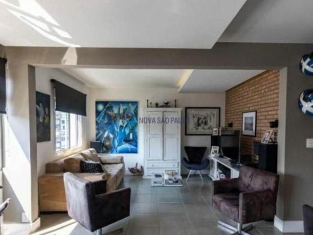 Vila Nova Conceição Apartamento de 90m² Andar alto 1 Quarto e 1 vaga