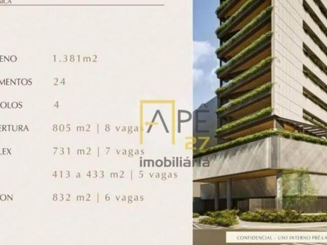 Vila nova conceição apartamentos de 413m a 433m e Cobertura de 731m a 859m Lançamento