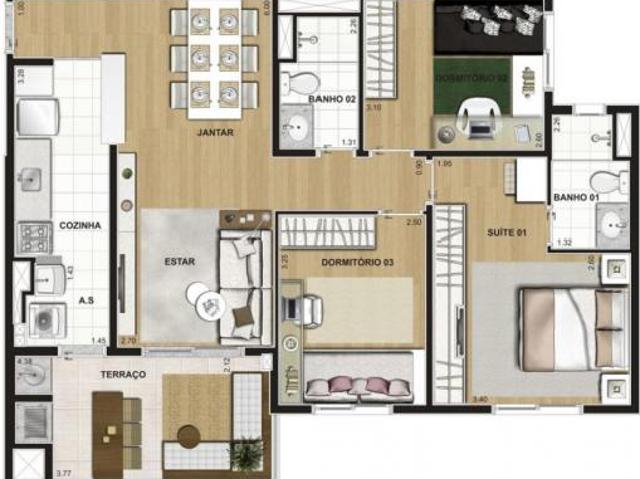 VILA NOVA SABARÁ 81m² R$ 710.000,00