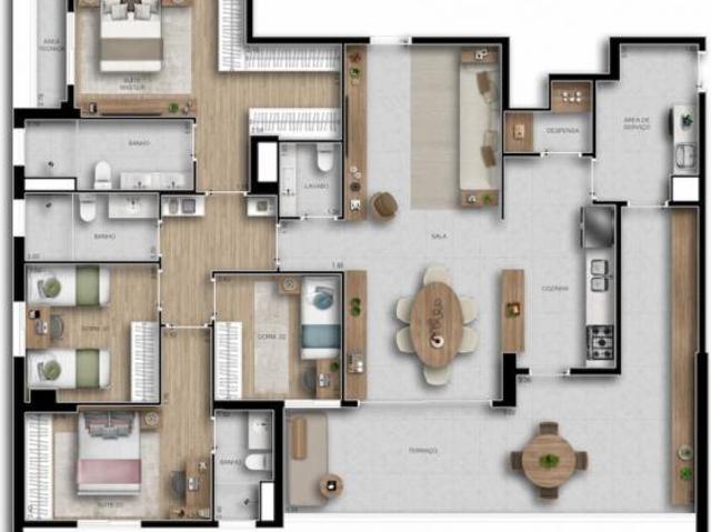 Vila Clementino 172m² com 4 Dormitorios 3 vagas determinadas condominio novo