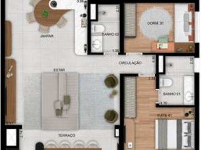 #VILA EMA APTOS DE 2 DORM E 3 DORM DE 71M² E 100m² COND CLUB SHOW