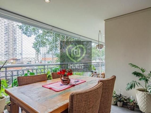 Vila Romana apartamento com varanda gourmet, 3 suítes, 3 vagas + depósito