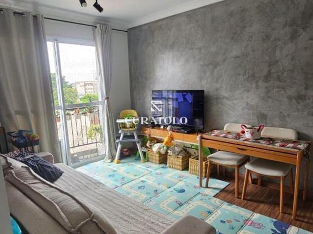 Vila Vernazza Apartamento à venda com 62 m², 2 quartos, 2 vagas e varanda, Fundação, São Caetano