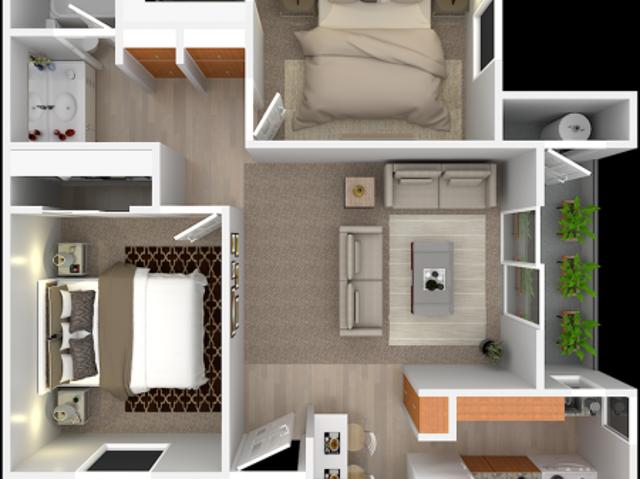 Villa Del Sol 2 Bedroom Apartment for Rent at 4255 Channel 10 Dr, Las Vegas, NV 89119