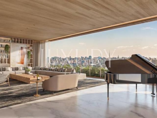 Vista única do Parque Ibirapuera. Unidades de 371, 471 m/2 e Cobertura Triplex 1 184 m² com até 5 su