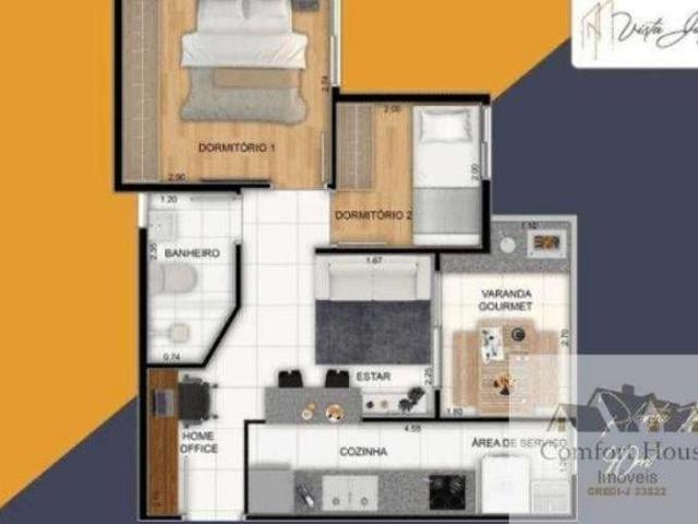 Cobertura Vila Assunção apartamentos Santo Andre de 2 quartos com sacada