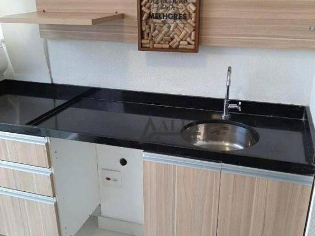 Vision OPORTUNIDADE Lindo studio em andar alto c/ ampla varanda gourmet 1 Vaga livre