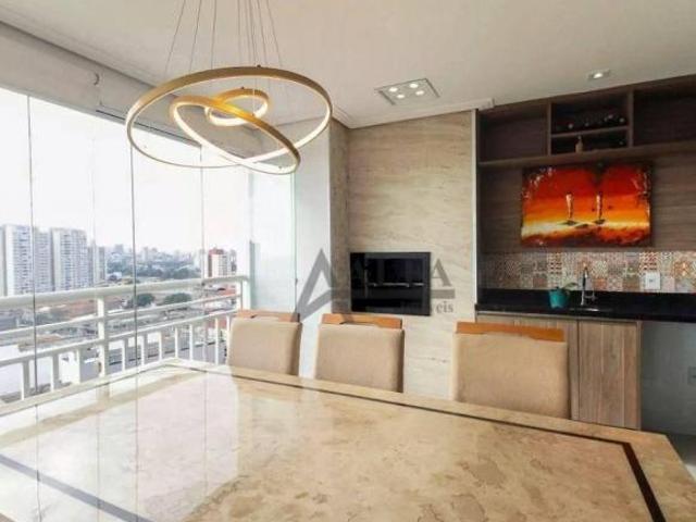 Vitório Tatuapé Maravilhoso apartamento em andar alto c/ ampla varanda gourmet c/ churrasqueira