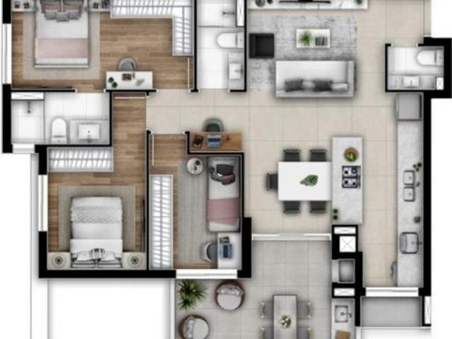 Viva o Conforto no Cabral 3 Quartos, 94 m² e 2 Vagas Pronto para Morar!