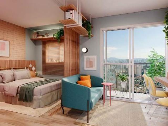 Viva Benx Casa do Ator Vila Olímpia Studio à venda de 24m²