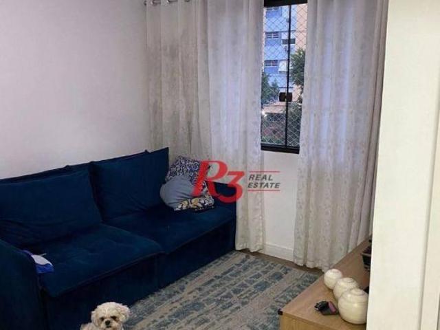 Apartamento com 1 dormitório à venda, 53 m² por R$ 375.000,00 Aparecida Santos/SP