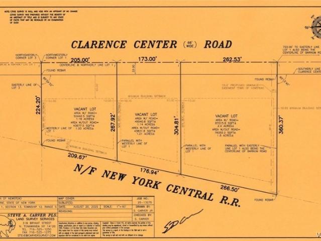 V/L Clarence Center Rd lot 2