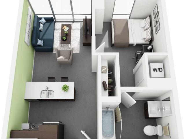 Vue 53 1 Bedroom Apartment for Rent at 1330 E 53rd St, Chicago, IL 60615 Hyde Park