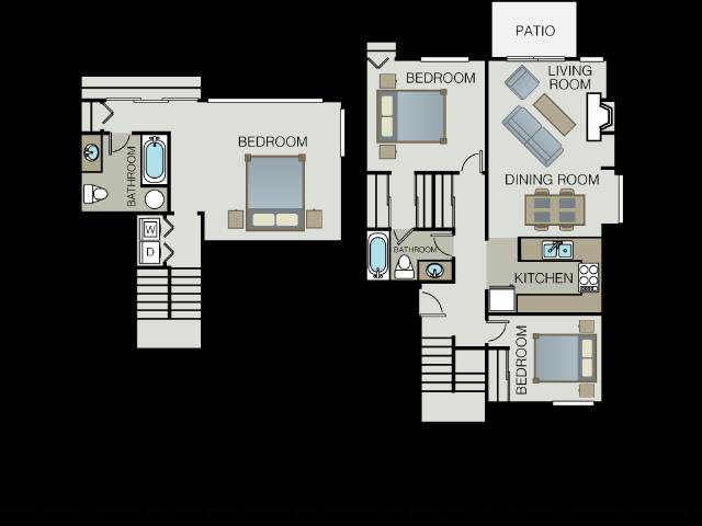 Wandering Creek 3 Bedroom Apartment for Rent at 12910 Se 240th St, Kent, WA 98031