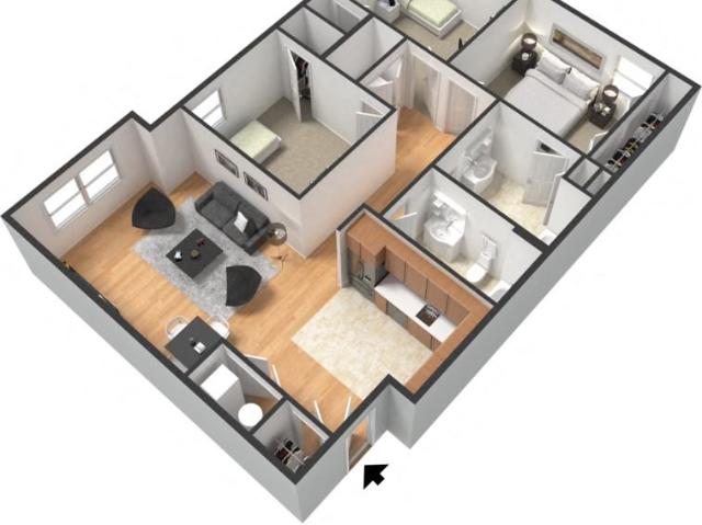 Walbrook Mill Apartments 3 Bedroom Apartment for Rent at 2636 W North Ave, Baltimore, MD 21216 Mondawmin