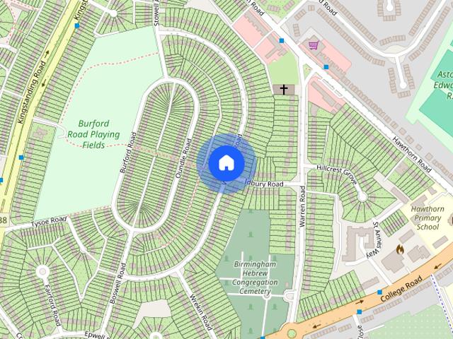 Warren Hill Road, Kingstanding, B44