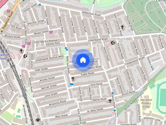 Washington Avenue, Easton / Greenbank Border, Bristol, BS5