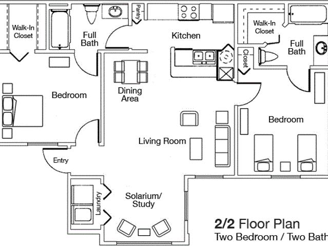Waterford at Cypress Lake Apartments 2 Bedroom Apartment for Rent at 4733 W Waters Ave, Tampa, FL 33614