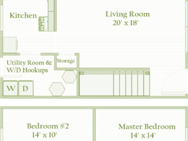 Welcome to Dawson Village – Welcome Home! 2 Bedroom Apartment for Rent at 2471 Dawson St, Indianapolis, IN 46203 Near Southeast