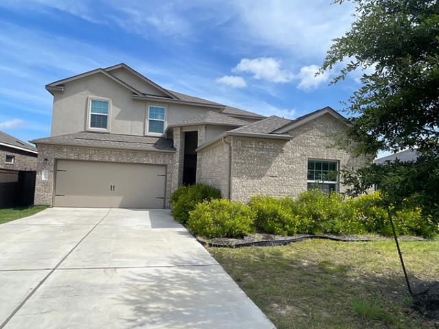 Welcome to the highly sought after Bryson community in Leander! Property Highlights: Prime Location: Corner lot with a serene green belt in the backyard, offering privacy with no neighbors on the left and backside.