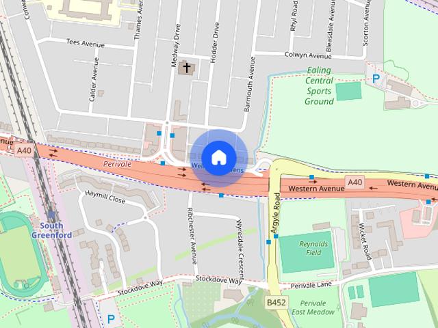 Welland Gardens, Western Avenue, Greenford, Middlesex, UB6