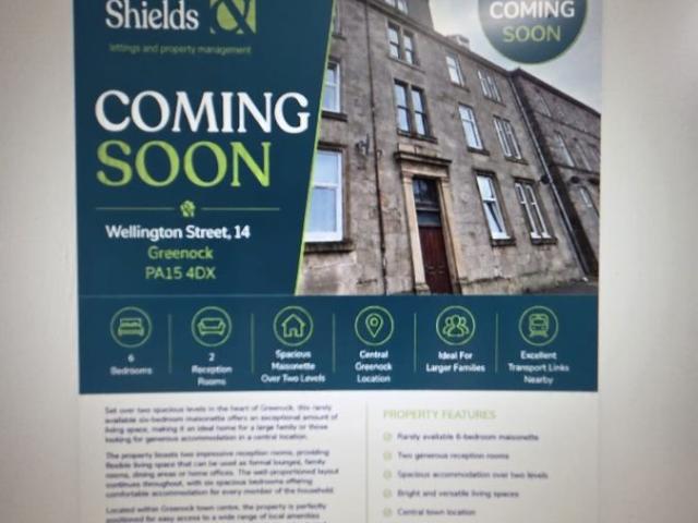 Wellington Street, Greenock PA15, 6 bed flat to rent, £1,800 pcm | PrimeLocation