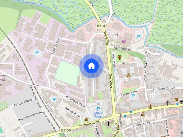 West Mills Road, Dorchester, Dorset, DT1