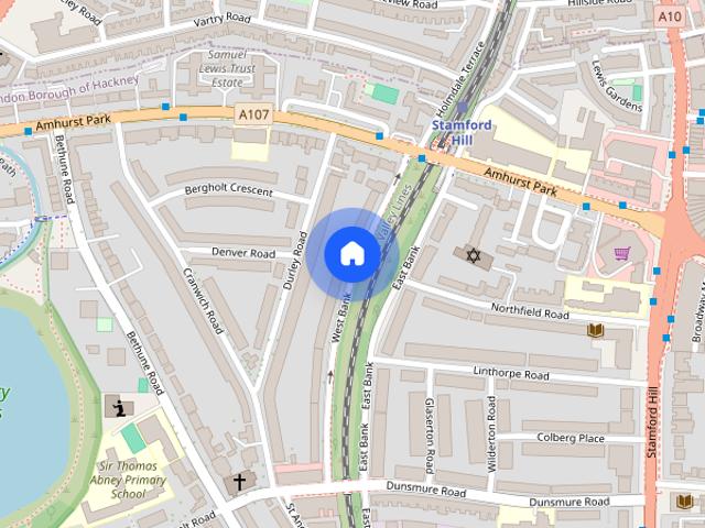 West bank, Stokenewington, Stamford Hill, N16, London