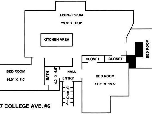 West Shore Apartments 127 3 Bedroom Apartment for Rent at 127 College Ave, Ithaca, NY 14850
