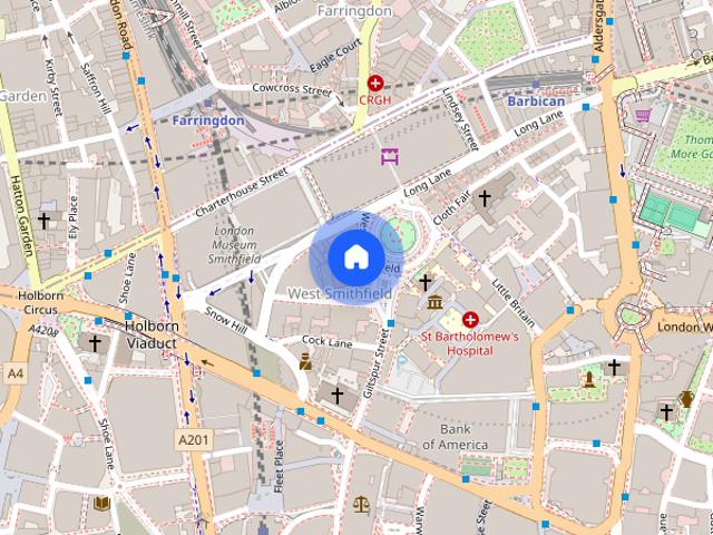 West Smithfield, London, EC1A