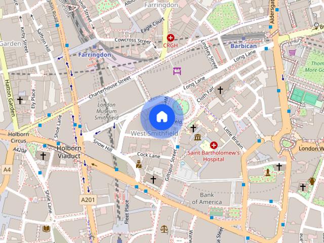 West Smithfield, London, EC1A