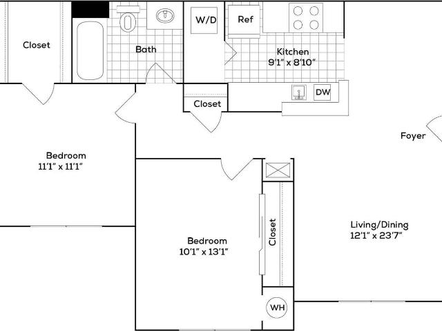 Westerly at Worldgate 2 Bedroom Apartment for Rent at 13000 Wilkes Way, Herndon, VA 20170 Herndon