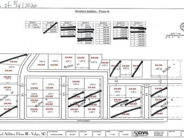 Westland Addition Lot 3, Volga, SD 57071
