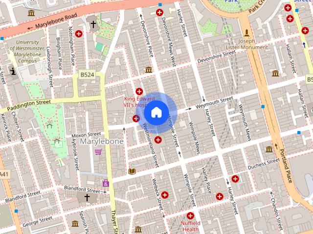 Weymouth Street, Marylebone, London, W1W