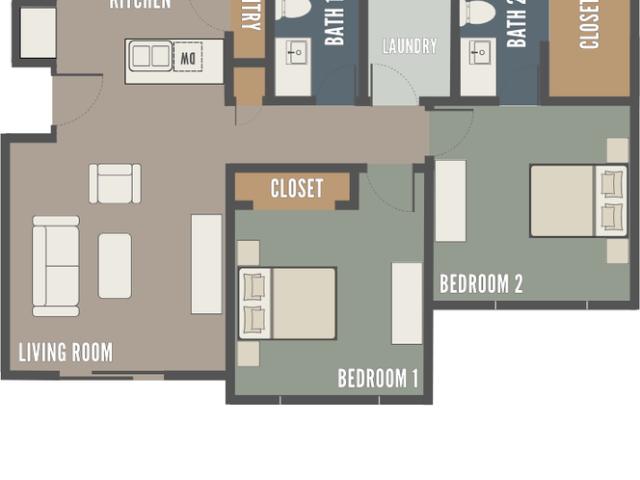 White Dome Apartments 2 Bedroom Apartment for Rent at 6002 S White Mountain Dr, St George, UT 84790