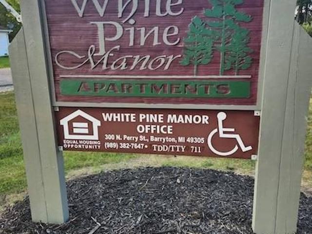 White Pine Manor 2 Bedroom Apartment for Rent at 300 North Perry Street, Barryton, MI 49305