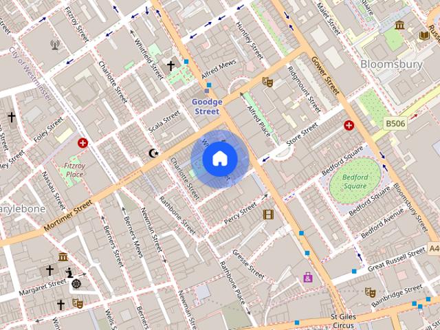 Whitfield Street, Fitzrovia, London, W1T