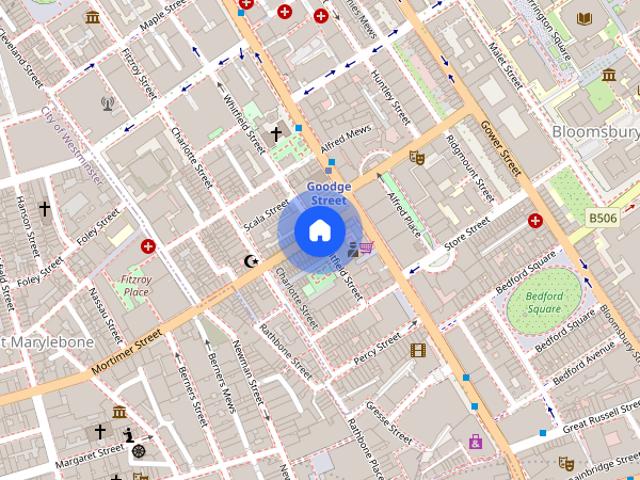 Whitfield Street, Fitzrovia, London, W1T