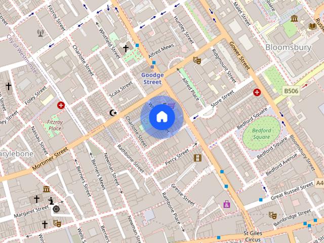 Whitfield Street, Fitzrovia, London, W1T